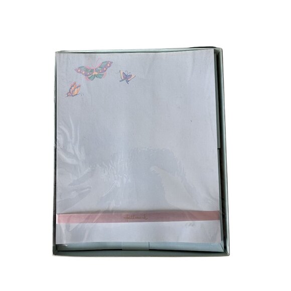 Hallmark | Office | Vintage Hallmark Butterfly Stationery Paper 8 X 5 ...